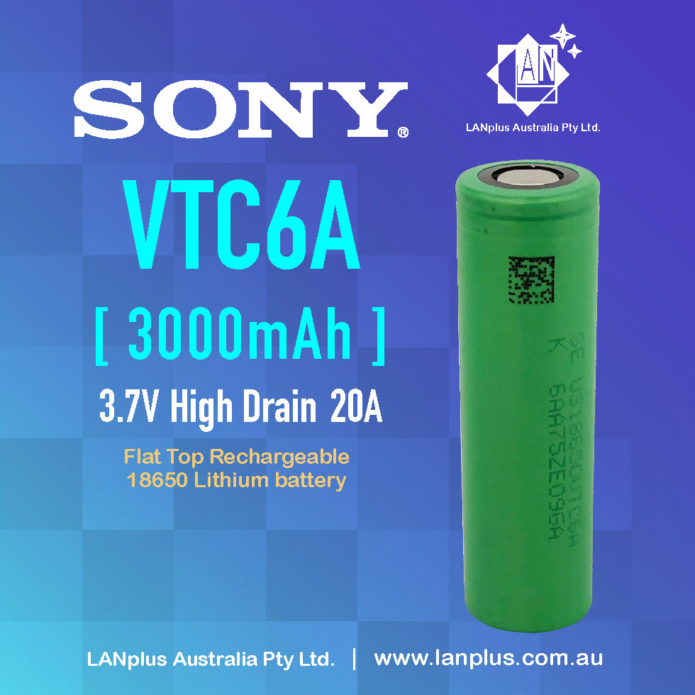 Sony US18650 VTC6a Flat Top